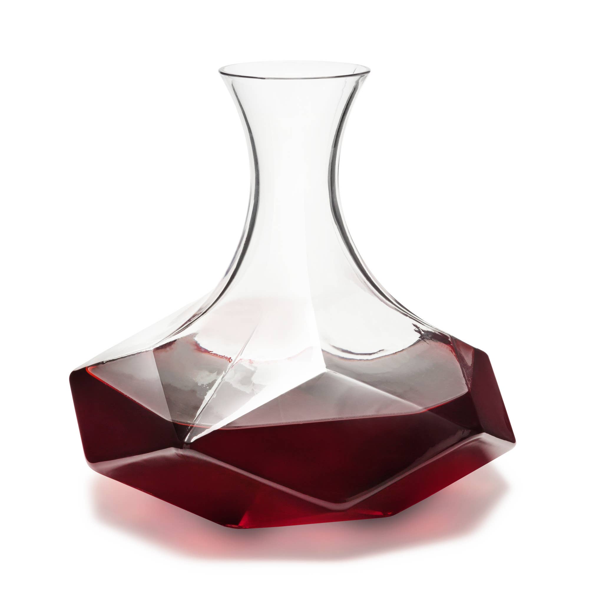 Seneca™ Faceted Crystal Wine Decanter – Amber Hour